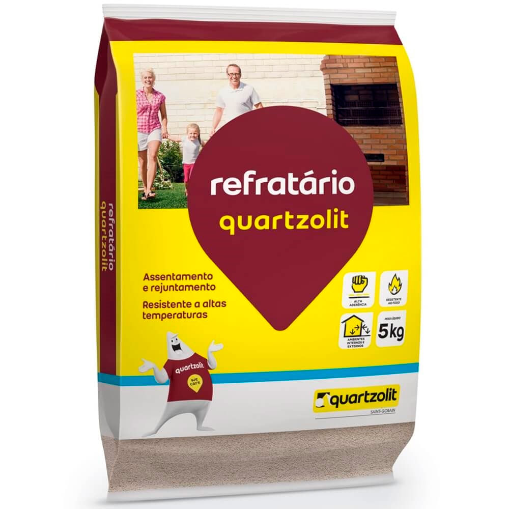 Argamassa Refratário 5KG - 0068.00001.0030FD - Quartzolit - Carajas