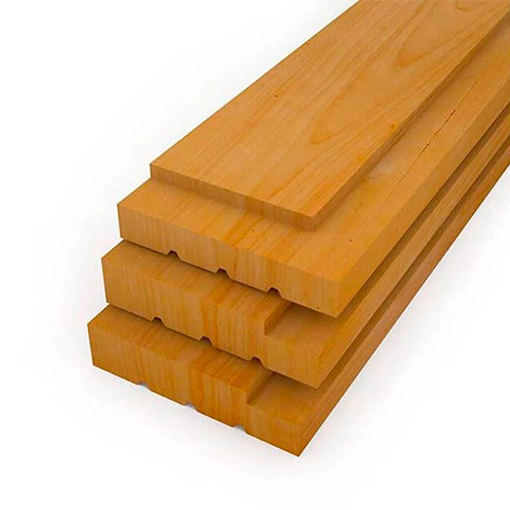 Jogo De Batente De Madeira De Pinus 2,13 X 0,13 Cm Com Alisar Cor Cedro ...