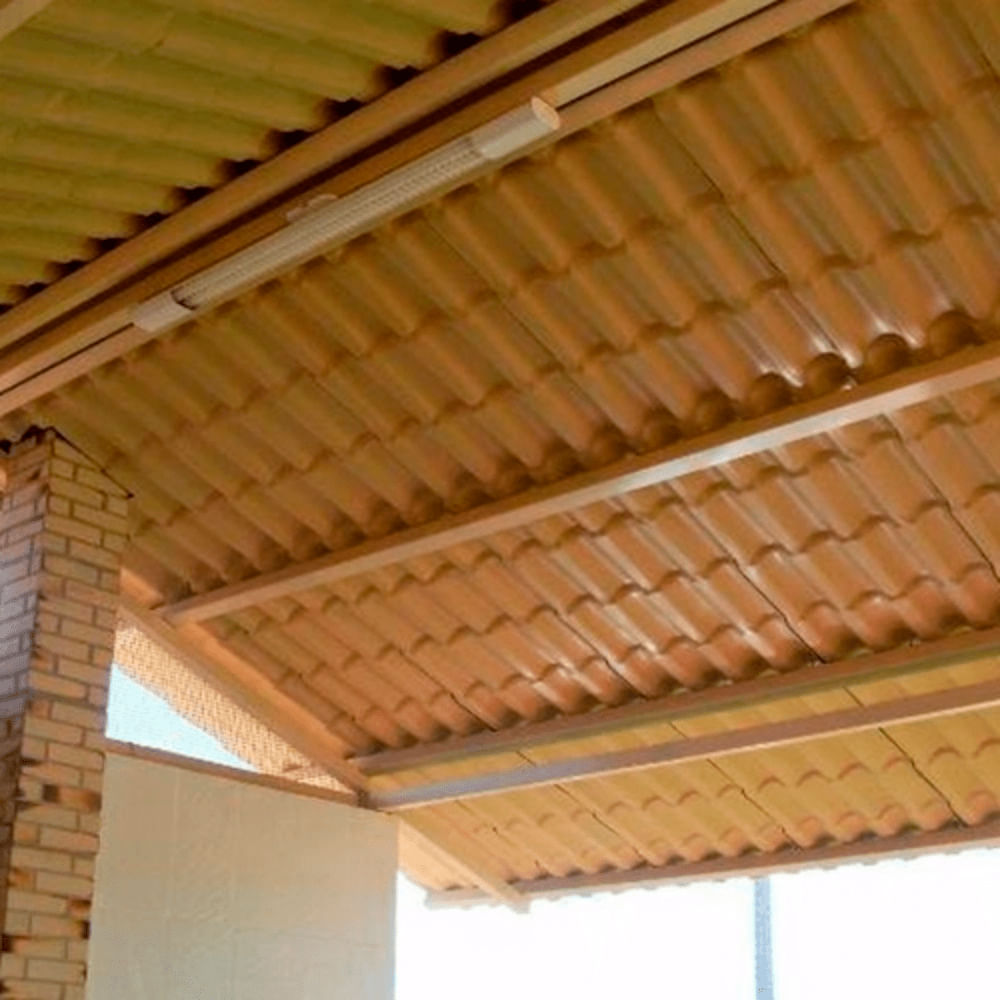 Telha de PVC Plan Marfim 2,42m x 88cm 1,5mm - Precon - Carajas